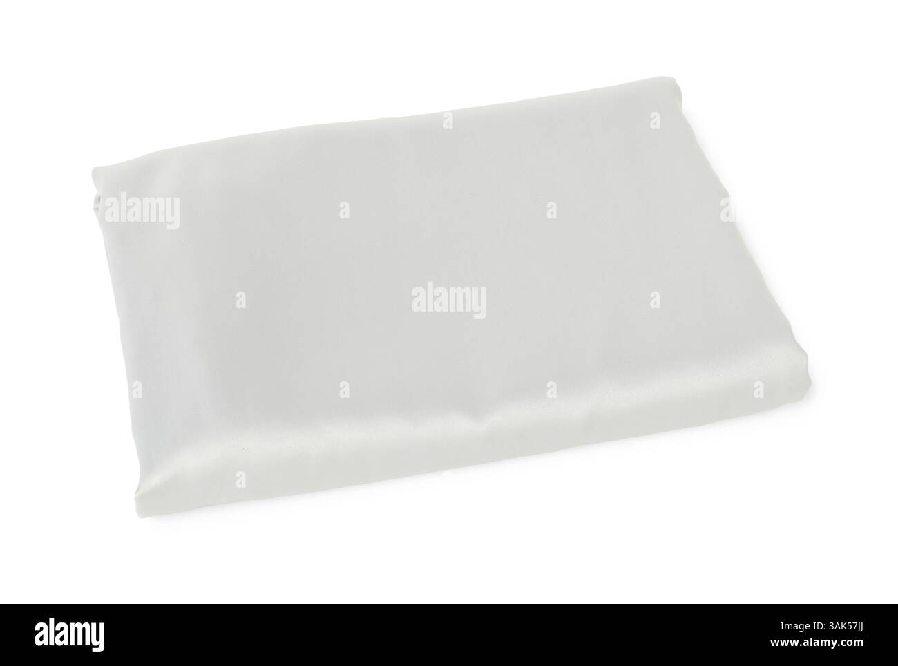 Clean silky bed linens on white background Stock Photo - Alamy