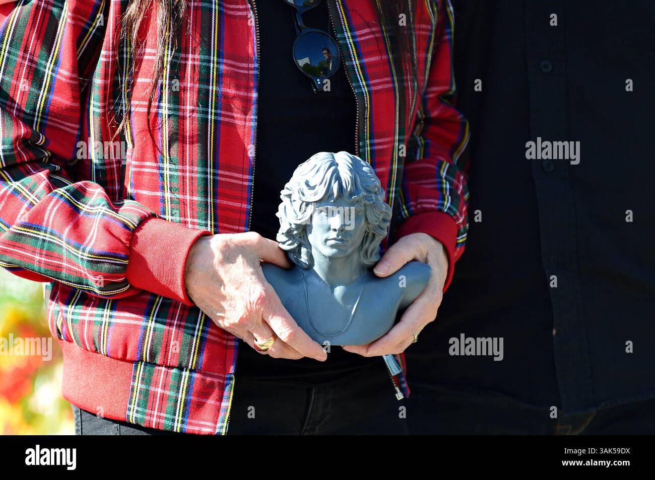 Paris, France. 11th Apr, 2025. Inauguration of the Jim Morrison ...