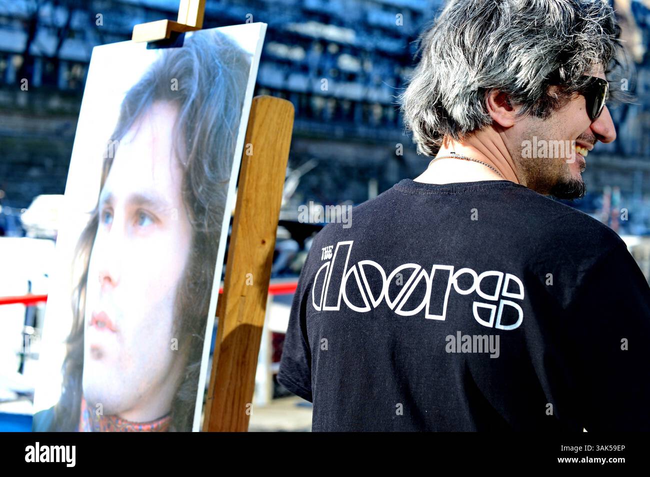 Paris, France. 11th Apr, 2025. Inauguration of the Jim Morrison ...
