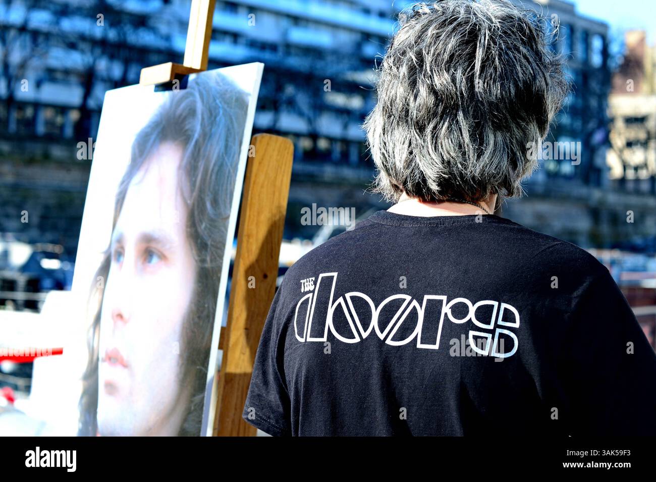 Paris, France. 11th Apr, 2025. Inauguration of the Jim Morrison ...