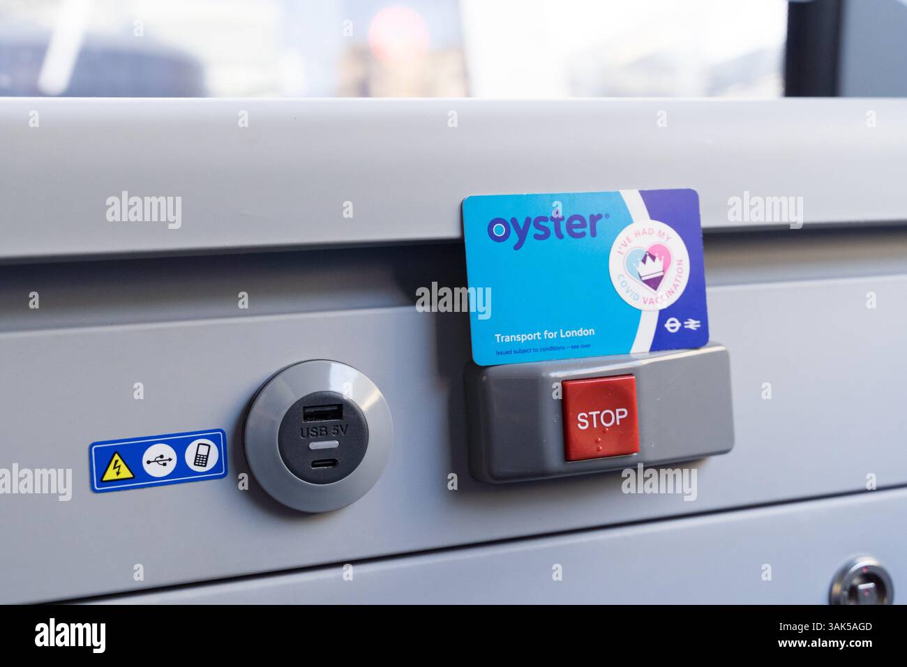 type C and USB charger socket installed in front of each passenger sear ...