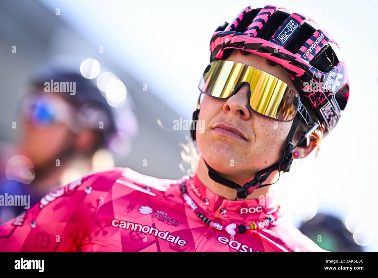 Denain, France. 12th Apr, 2025. Canadian Alison Jackson of EF Education ...