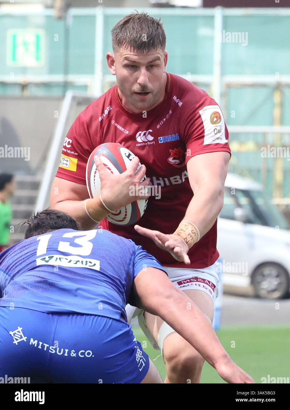 Tokyo, Japan. 12th Apr, 2025. Toshiba Blave Lupus Tokyo lock Jacob ...