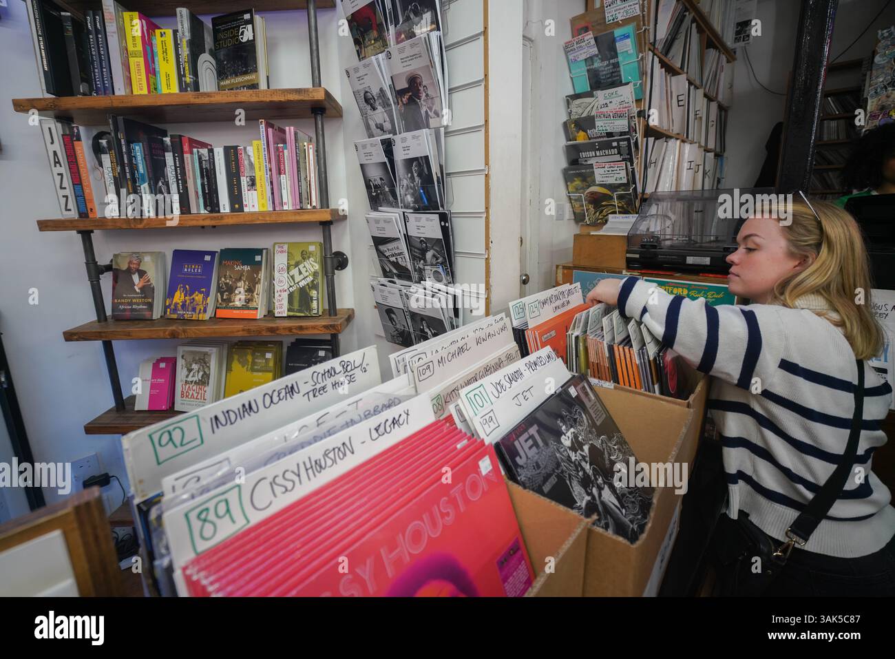 London UK 12 April 2025. Customers browse inside The Sounds of the ...