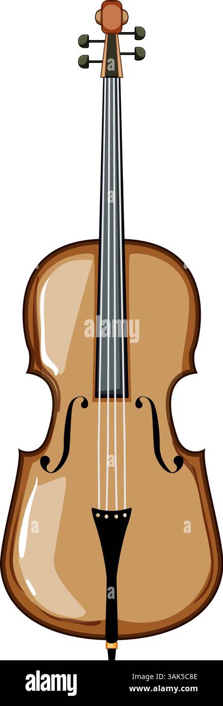 endpin cello cartoon vector illustration Stock Vector Image & Art - Alamy