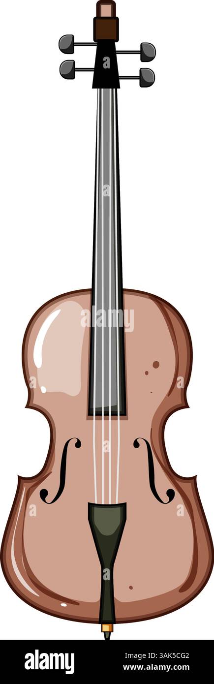 neck cello cartoon vector illustration Stock Vector Image & Art - Alamy