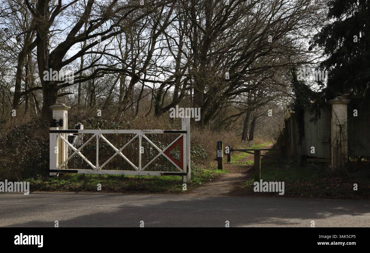 A view of the Marriott's Way long distance route for cyclists and ...