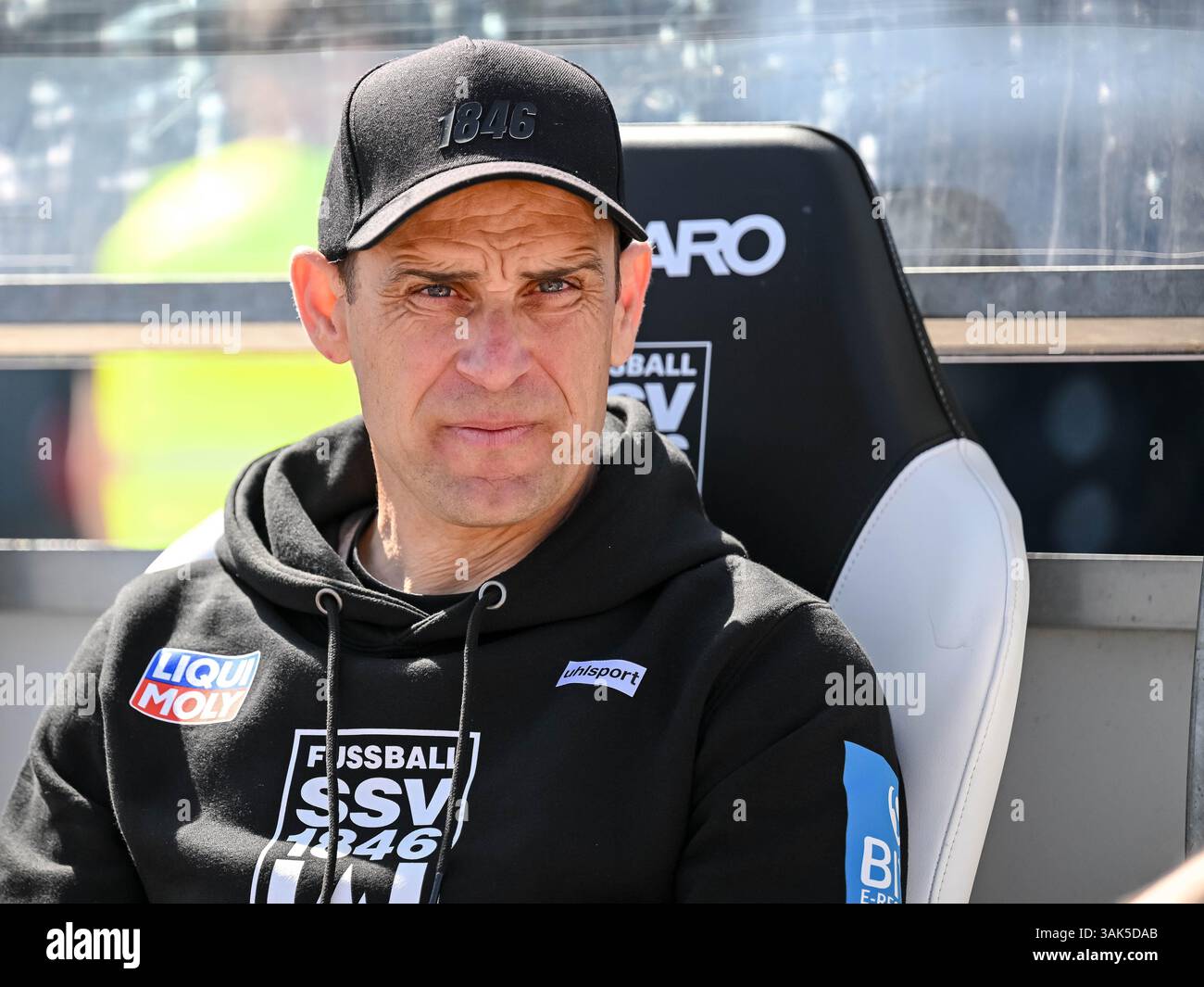 Ulm, Germany. 12th Apr, 2025. Soccer: Bundesliga 2, SSV Ulm 1846 - 1 ...