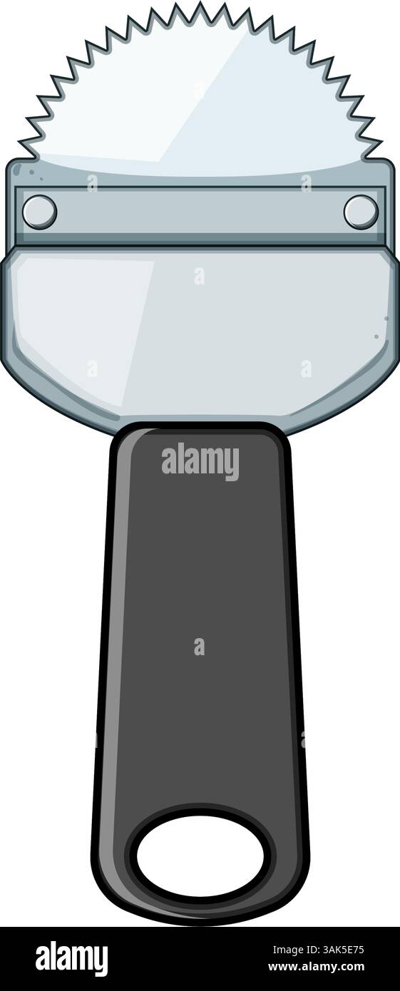 kitchen coconut scraper tool cartoon vector illustration Stock Vector ...