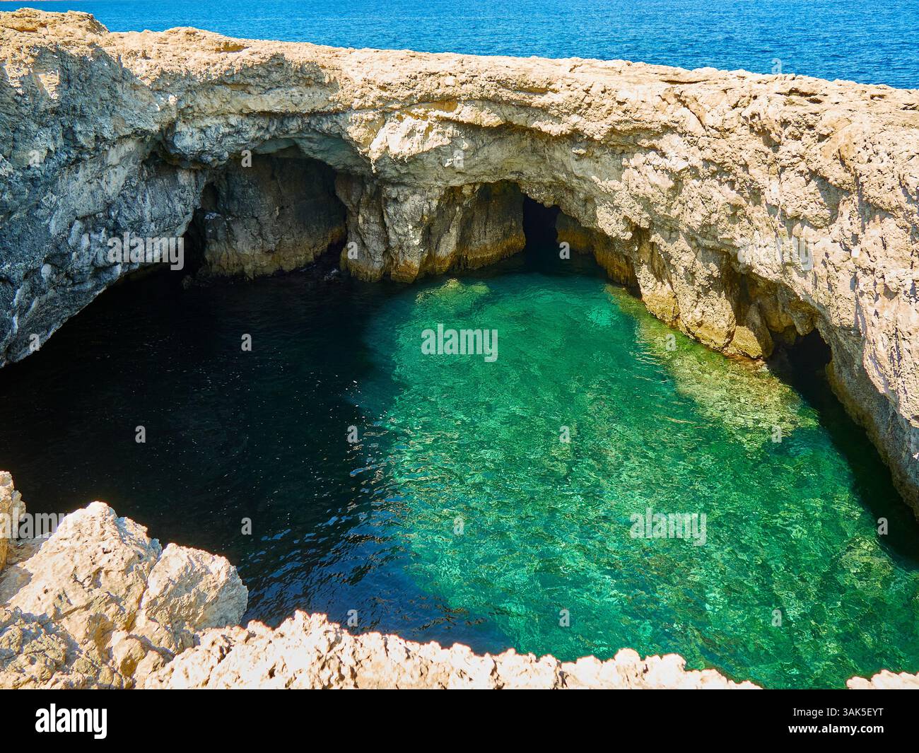 Coral Lagoon, a beautiful place in Malta Stock Photo - Alamy