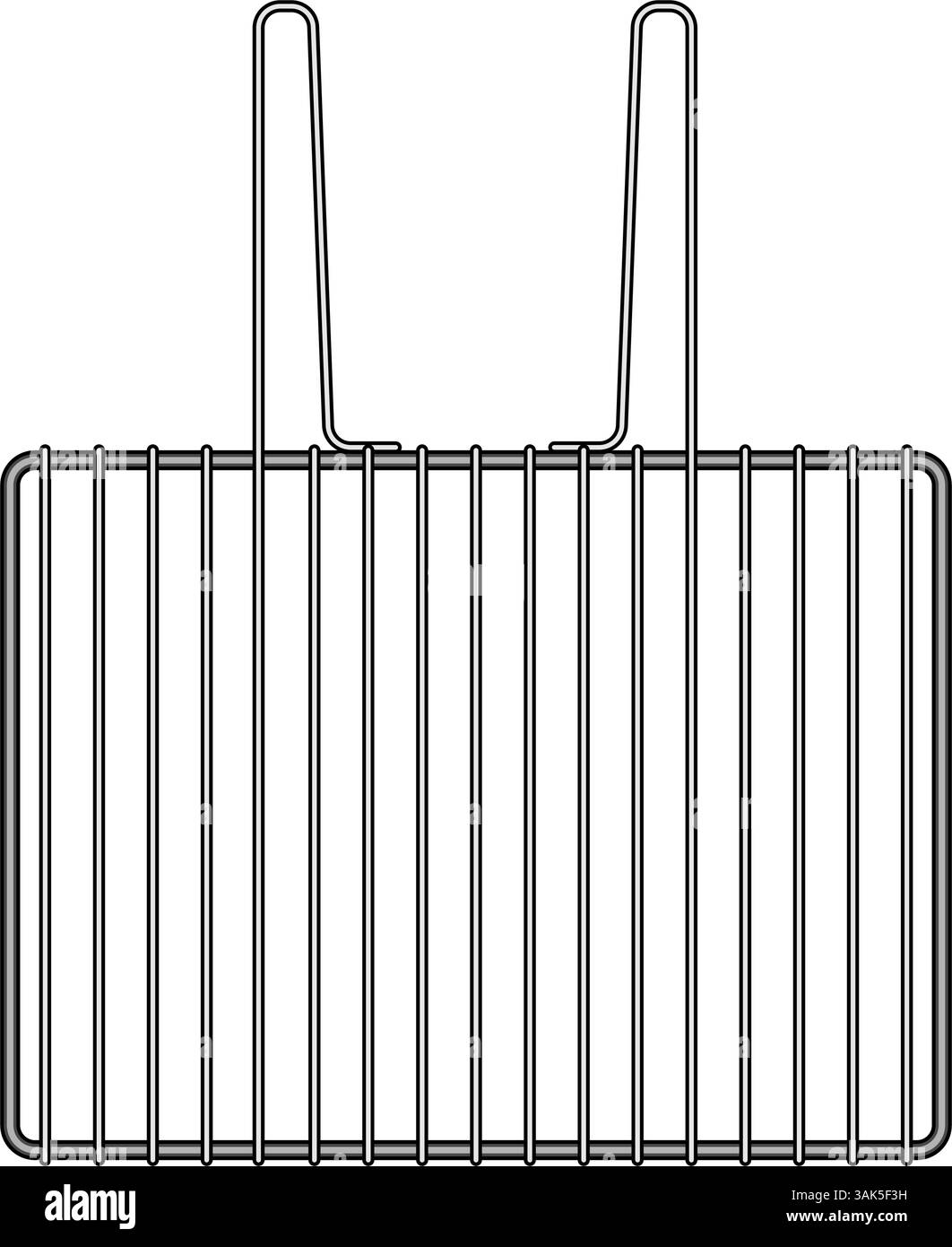 smoker grill rack cartoon vector illustration Stock Vector Image & Art ...