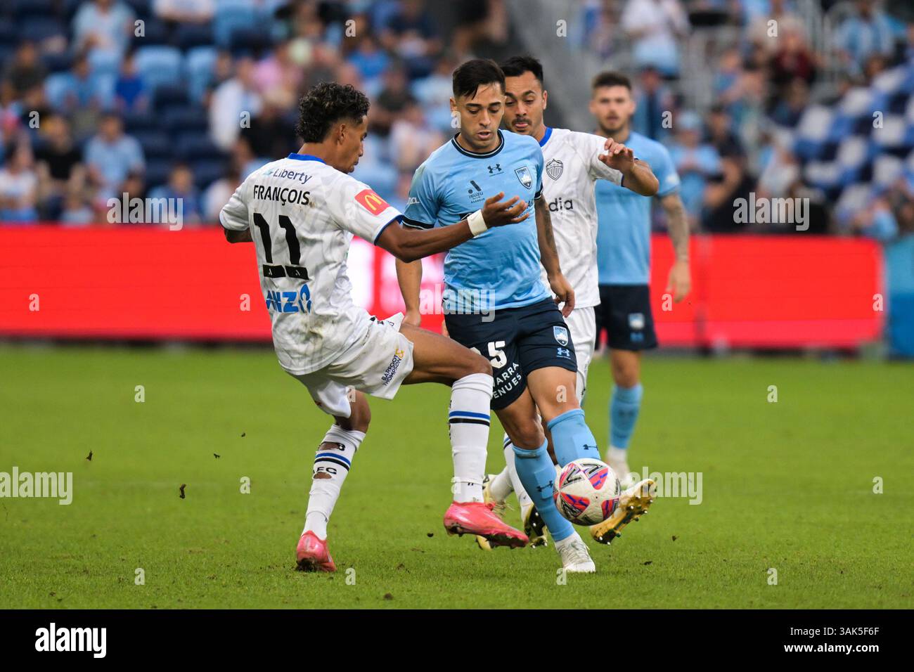 Paddington, Australia. 12th Apr, 2025. Marlee Jean François Diop (L) of ...