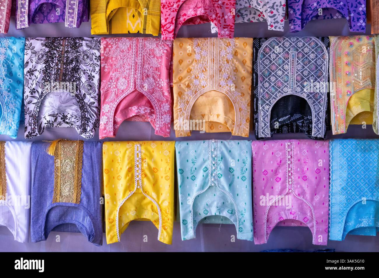 Collection of girls clothing for sale at the international trade fair ...