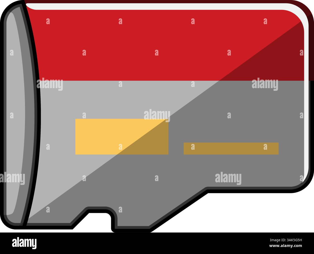 class microsd card cartoon vector illustration Stock Vector Image & Art ...