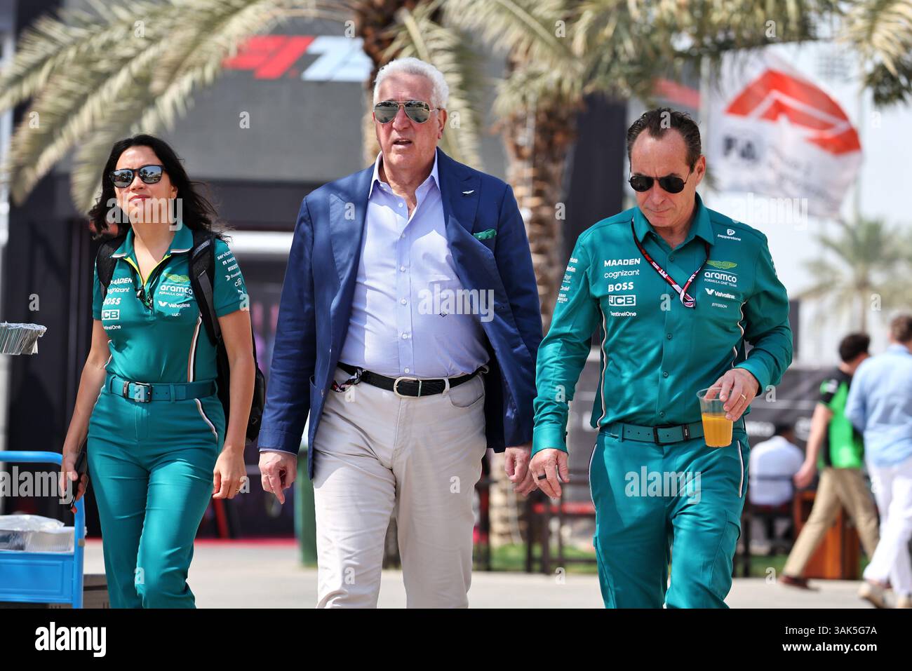 Sakhir, Bahrain. 12th Apr, 2025. Lawrence Stroll (CDN) Aston Martin F1 ...