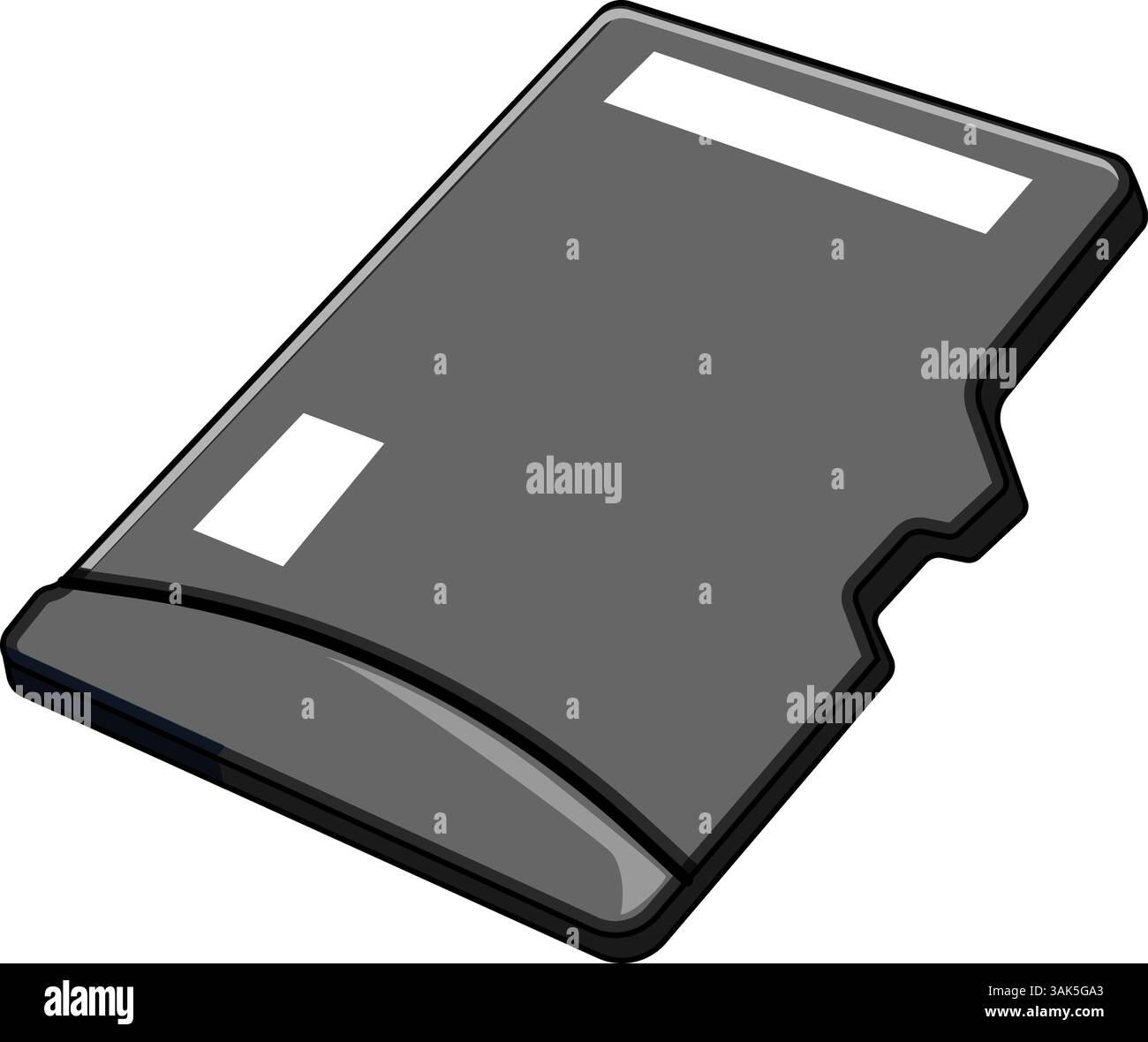 capacity microsd card cartoon vector illustration Stock Vector Image ...