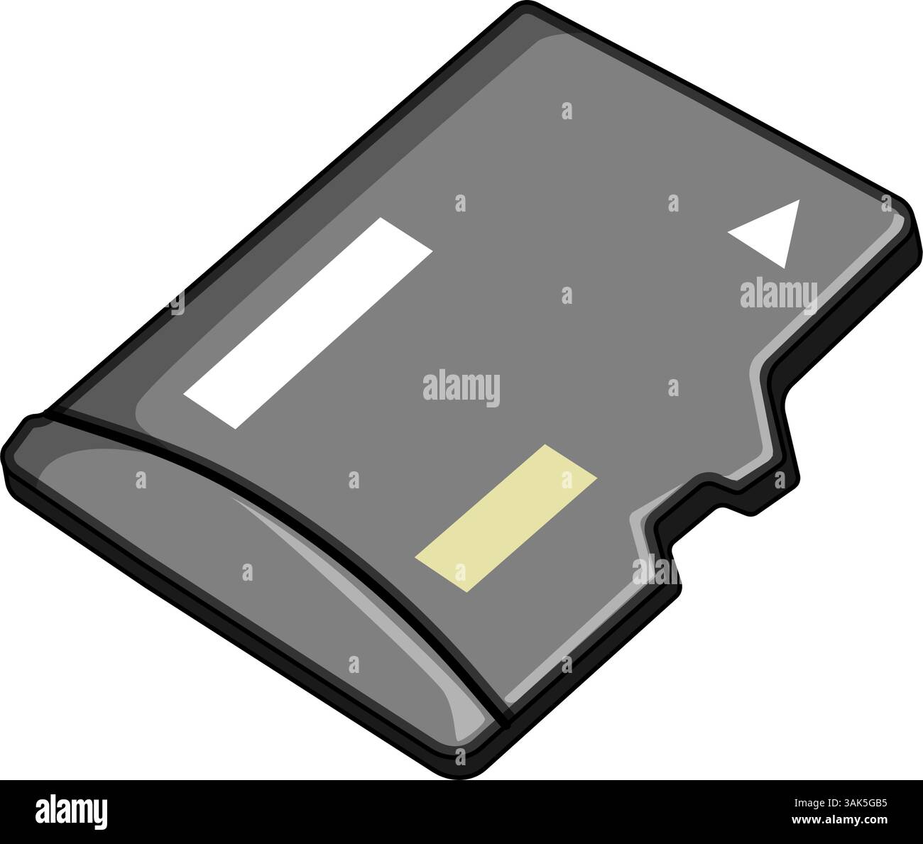 adapter microsd card cartoon vector illustration Stock Vector Image ...