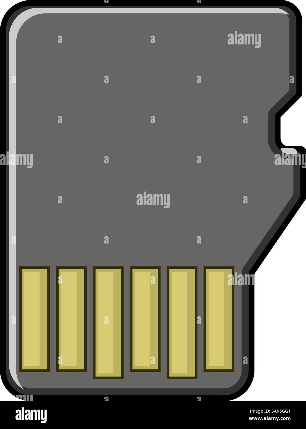 brand microsd card cartoon vector illustration Stock Vector Image & Art ...