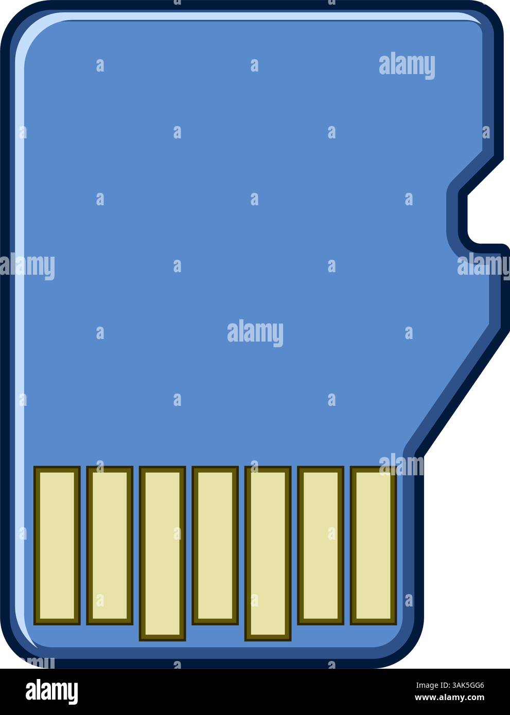 durability microsd card cartoon vector illustration Stock Vector Image ...