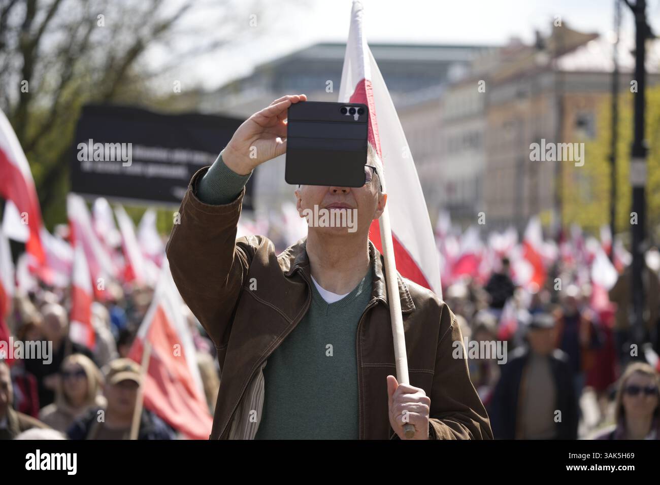 People take part in the march in celebration of the 1000th Anniversary ...