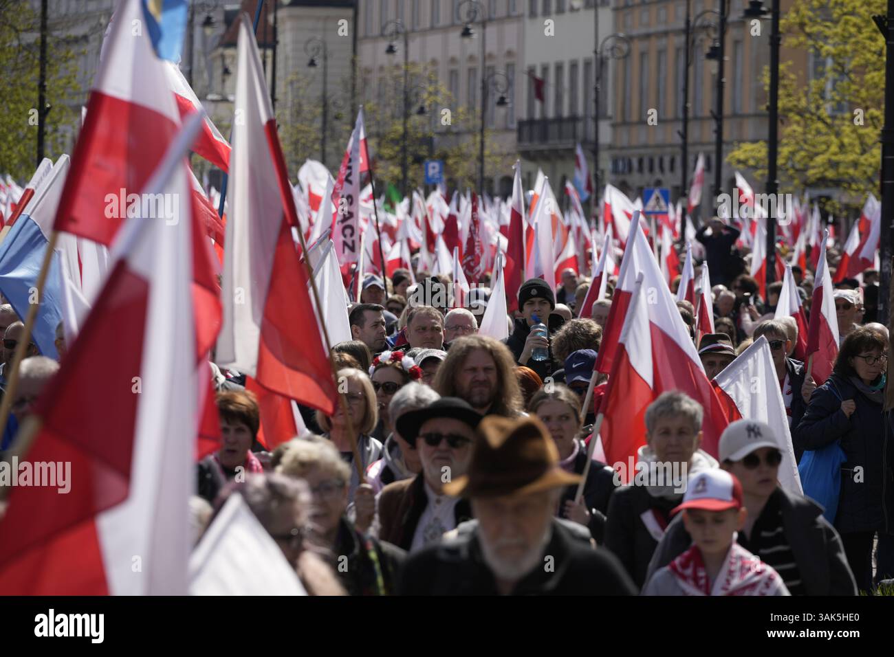People take part in the march in celebration of the 1000th Anniversary ...