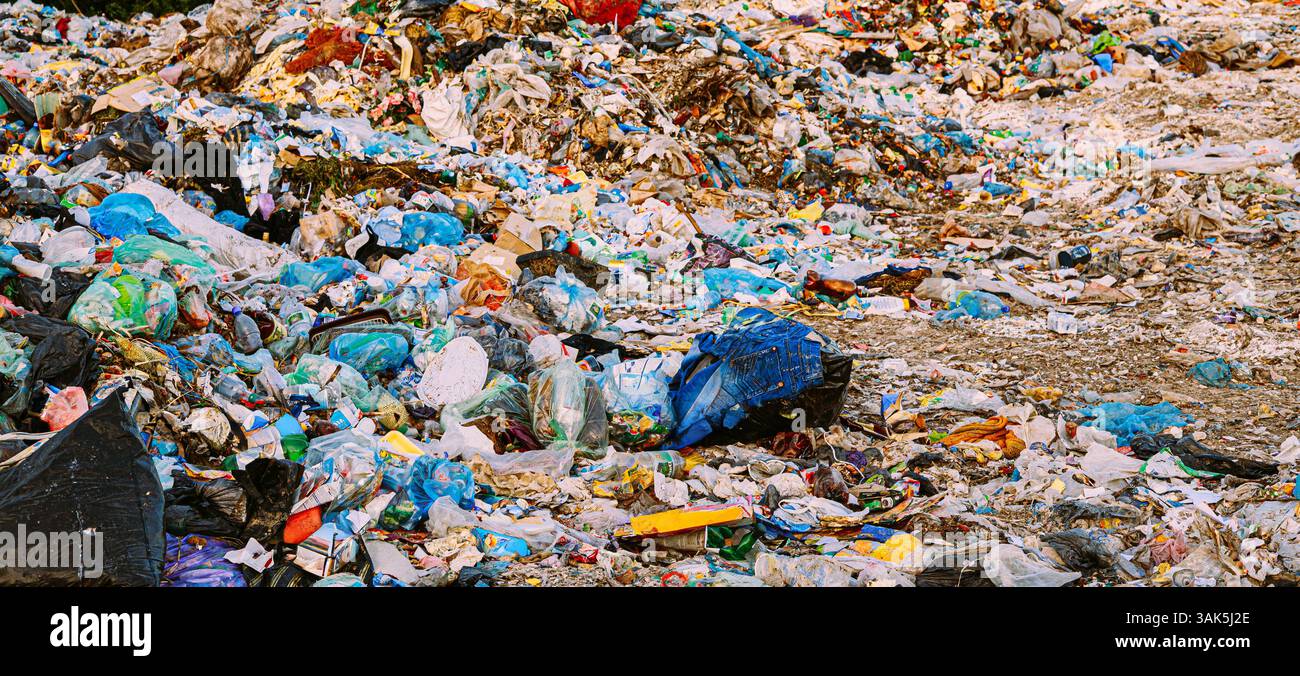 Junkyard Of Domestic Garbage In Landfill, NO TRADE MARKS, Pile Of ...