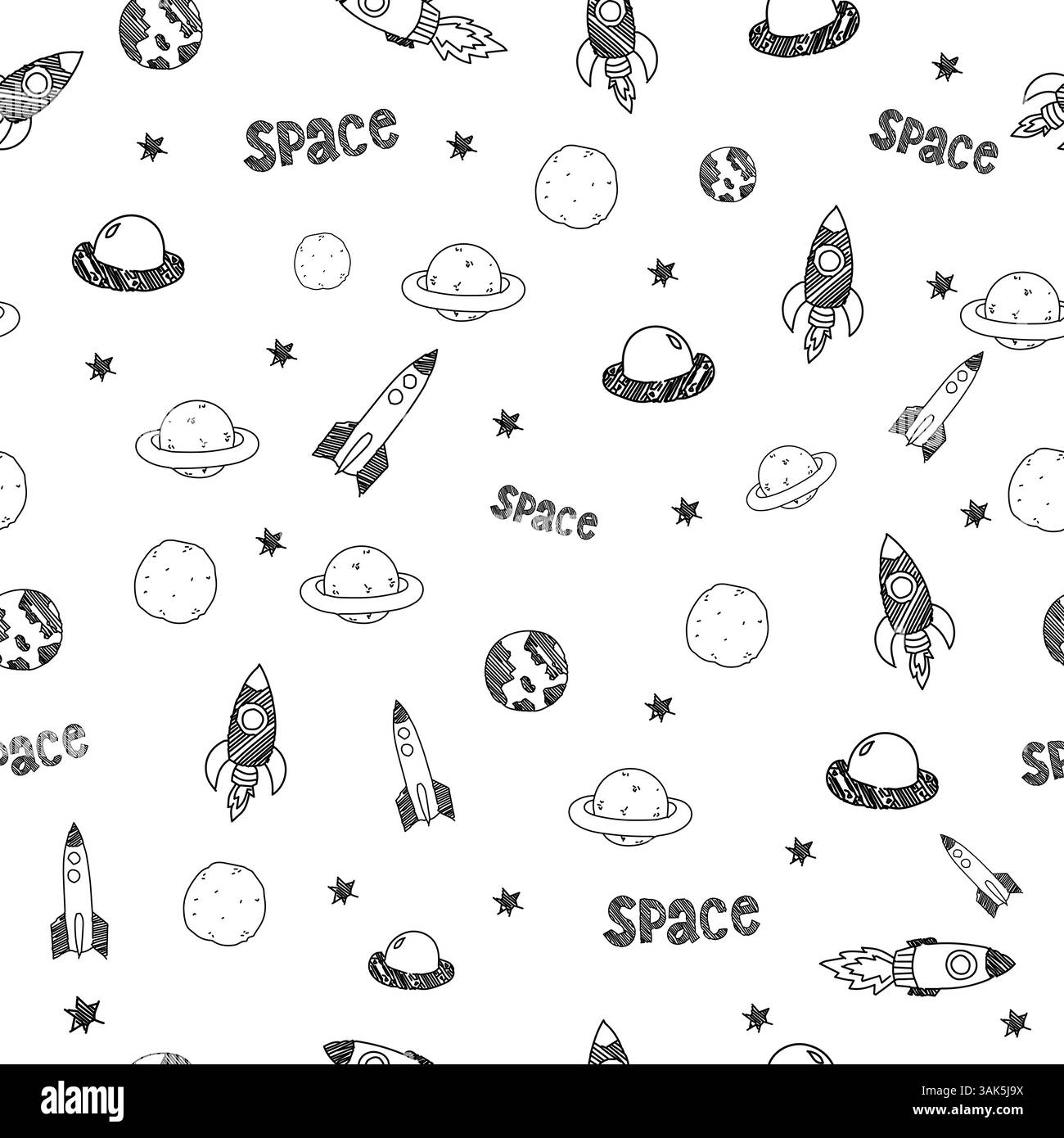 Baby flying in rocket Stock Vector Images - Alamy