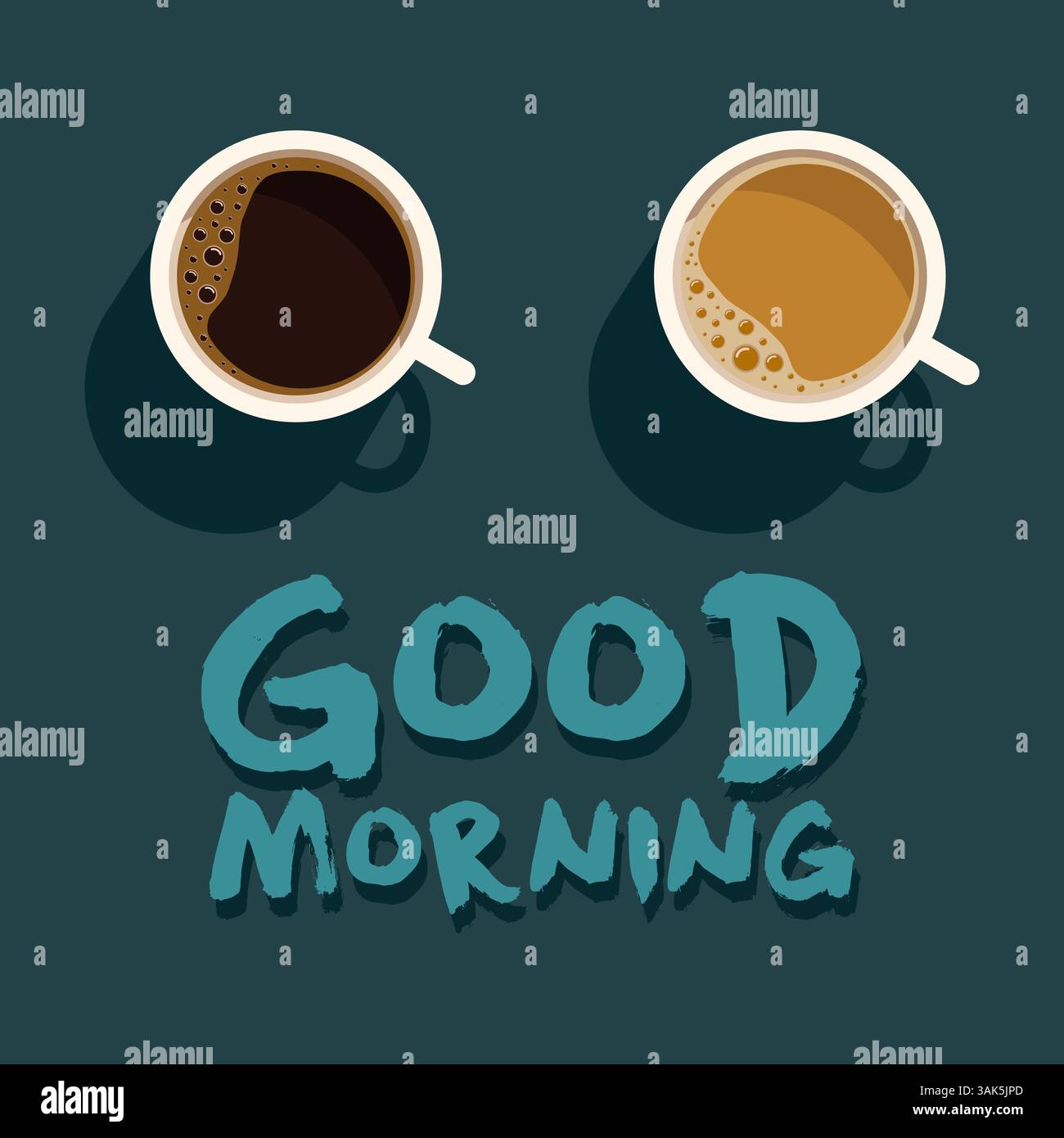 Top view coffee chocolate Stock Vector Images - Alamy