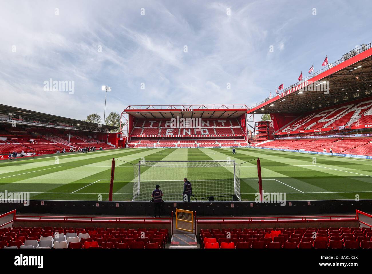 Nottingham, UK. 12th Apr, 2025. A general view of City Ground ahead of ...