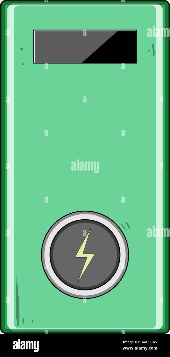 Power charging bank illustration Cut Out Stock Images & Pictures - Alamy