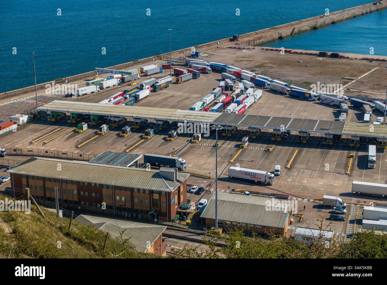 Cross Channel Ferry,HGV,Customs,Checkpoint,Departure,Dover,Ferry ...