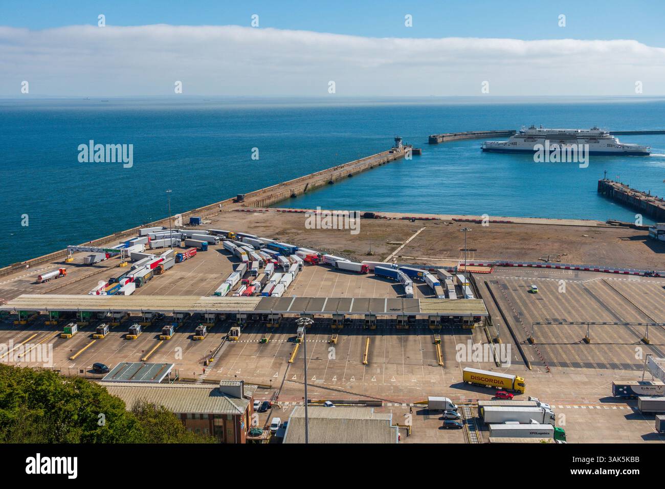 Cross Channel Ferry,HGV,Customs,Checkpoint,Departure,P&O Ferry,,Dover ...