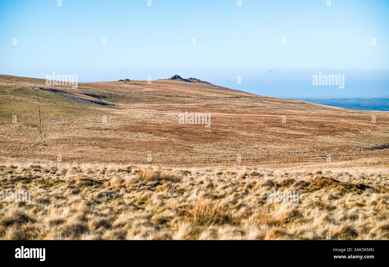 West Mill Tor, with Curtery Clitters to left, seen from the military ...