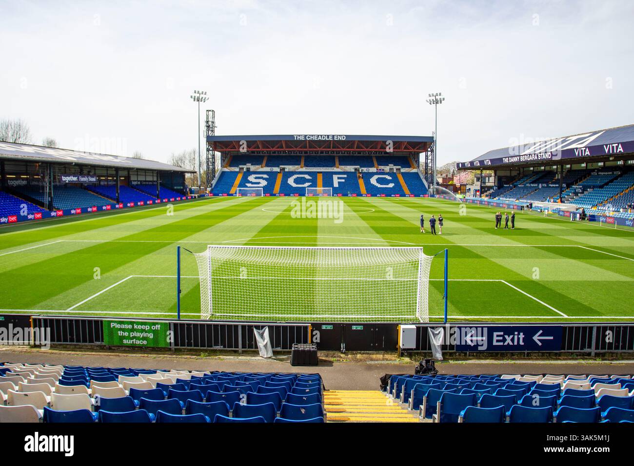General view of Edgeley Park during the Sky Bet League 1 match between ...