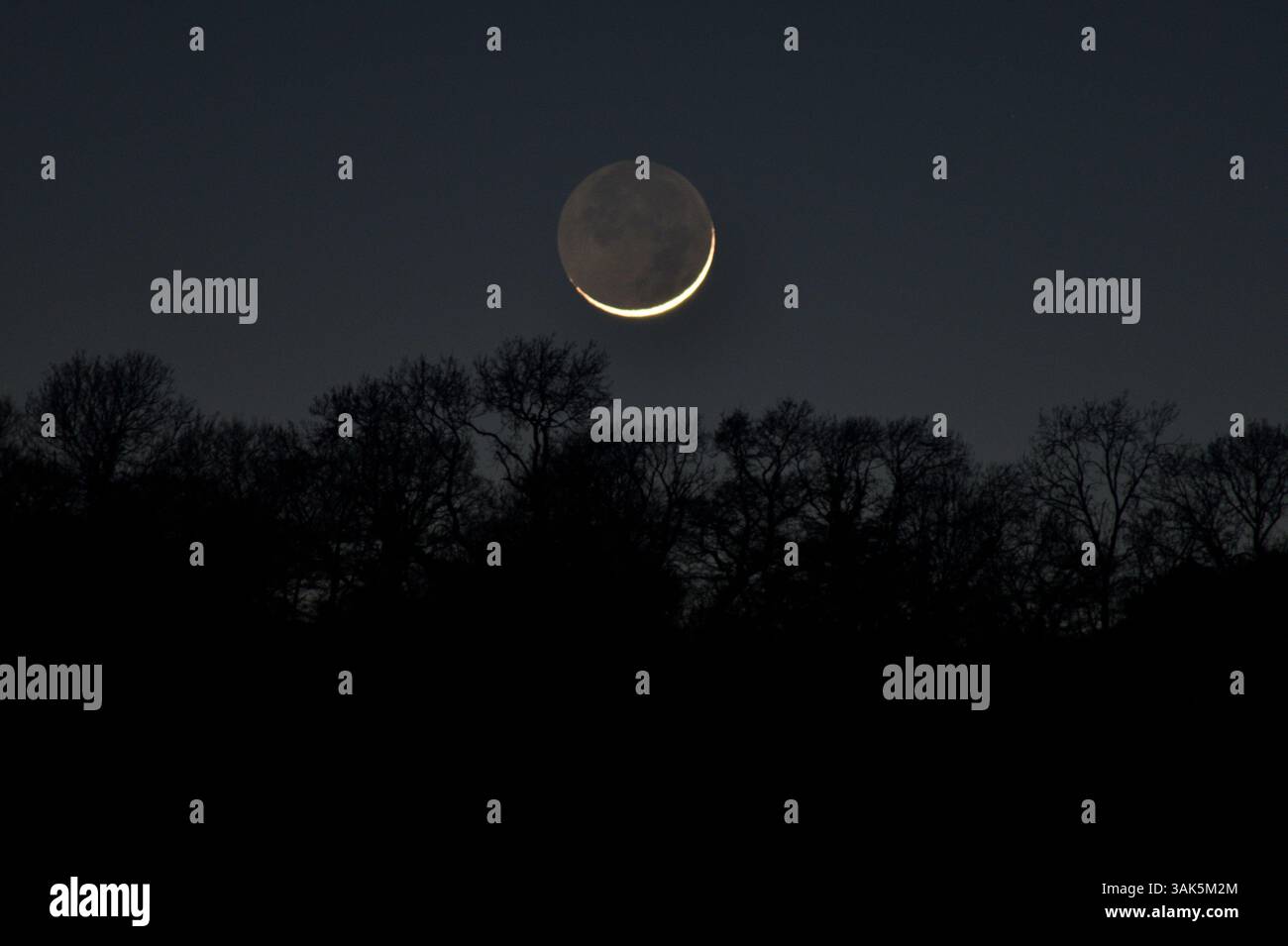 Waxing Crescent Moon taken on the 30 th March 2025 at Chard Somerset ...