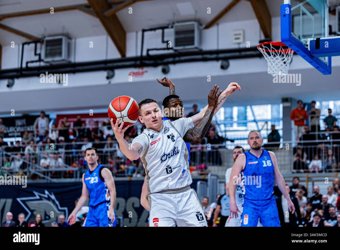 Warsaw, Poland. 12th Apr 2025. Polish Basketball League match between ...