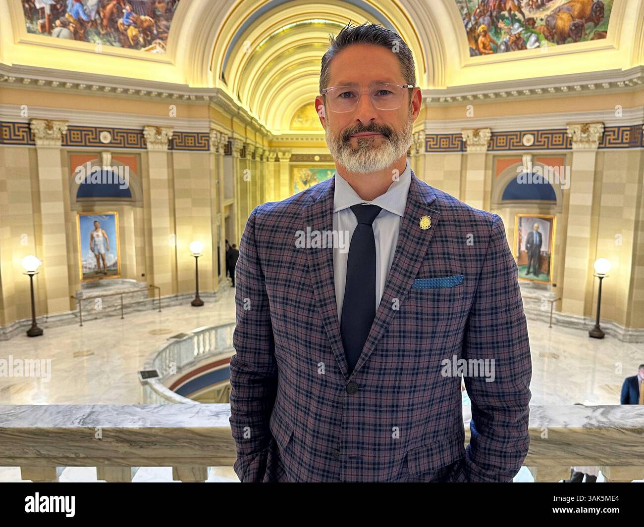 Republican State Sen. Dusty Deevers poses for a photo Wednesday, April ...