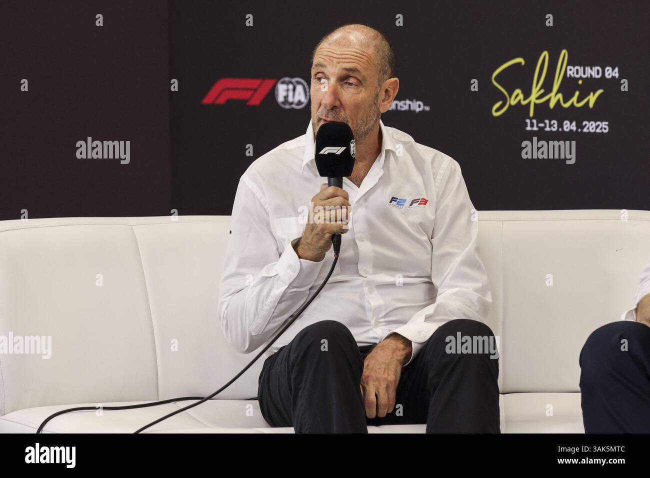 MICHEL Bruno CEO F2 & F3 during the Formula 1 Gulf Bahrain Grand Prix ...