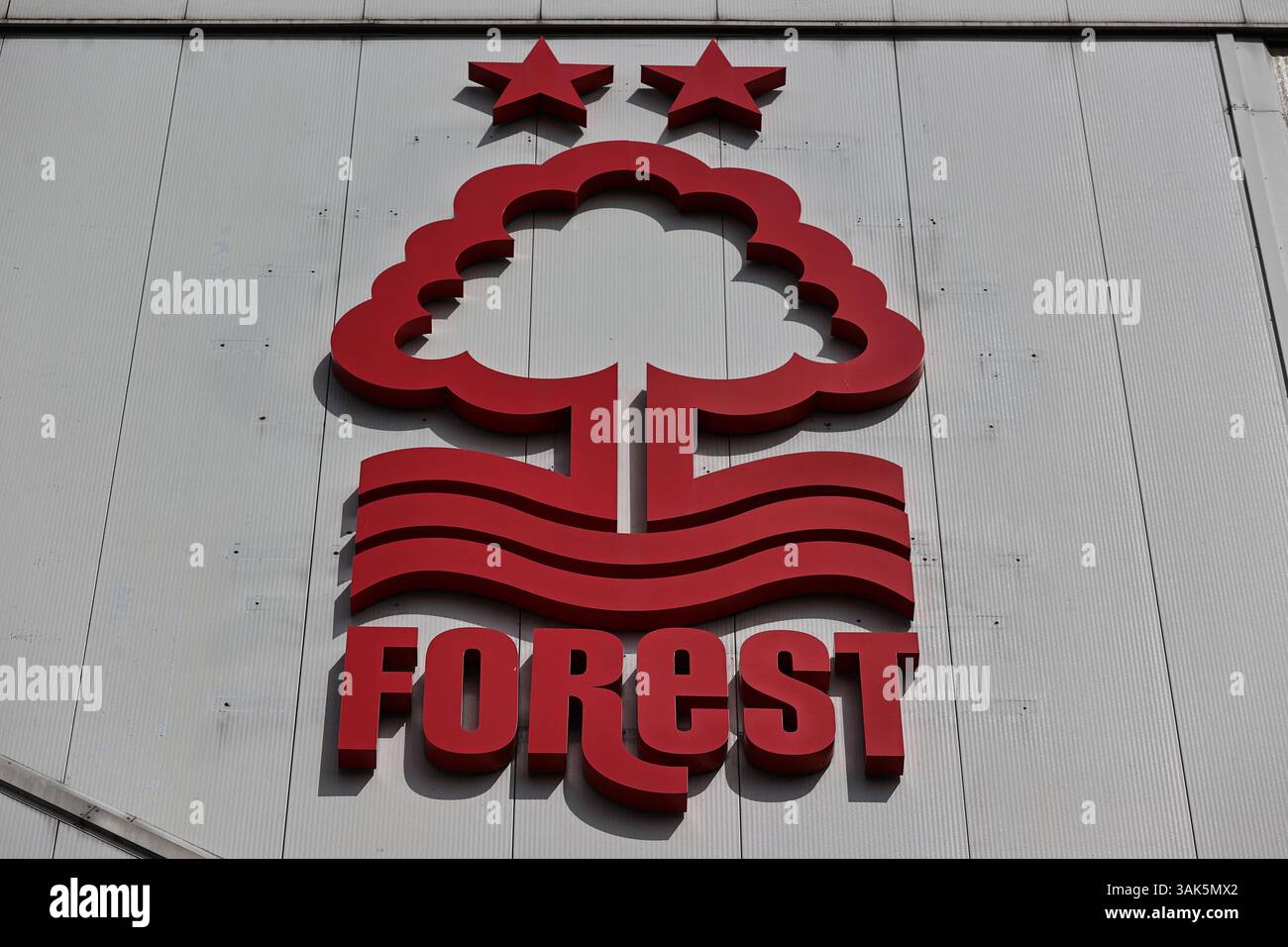 Nottingham, UK. 12th Apr, 2025. Nottingham Forest signage ahead of the ...
