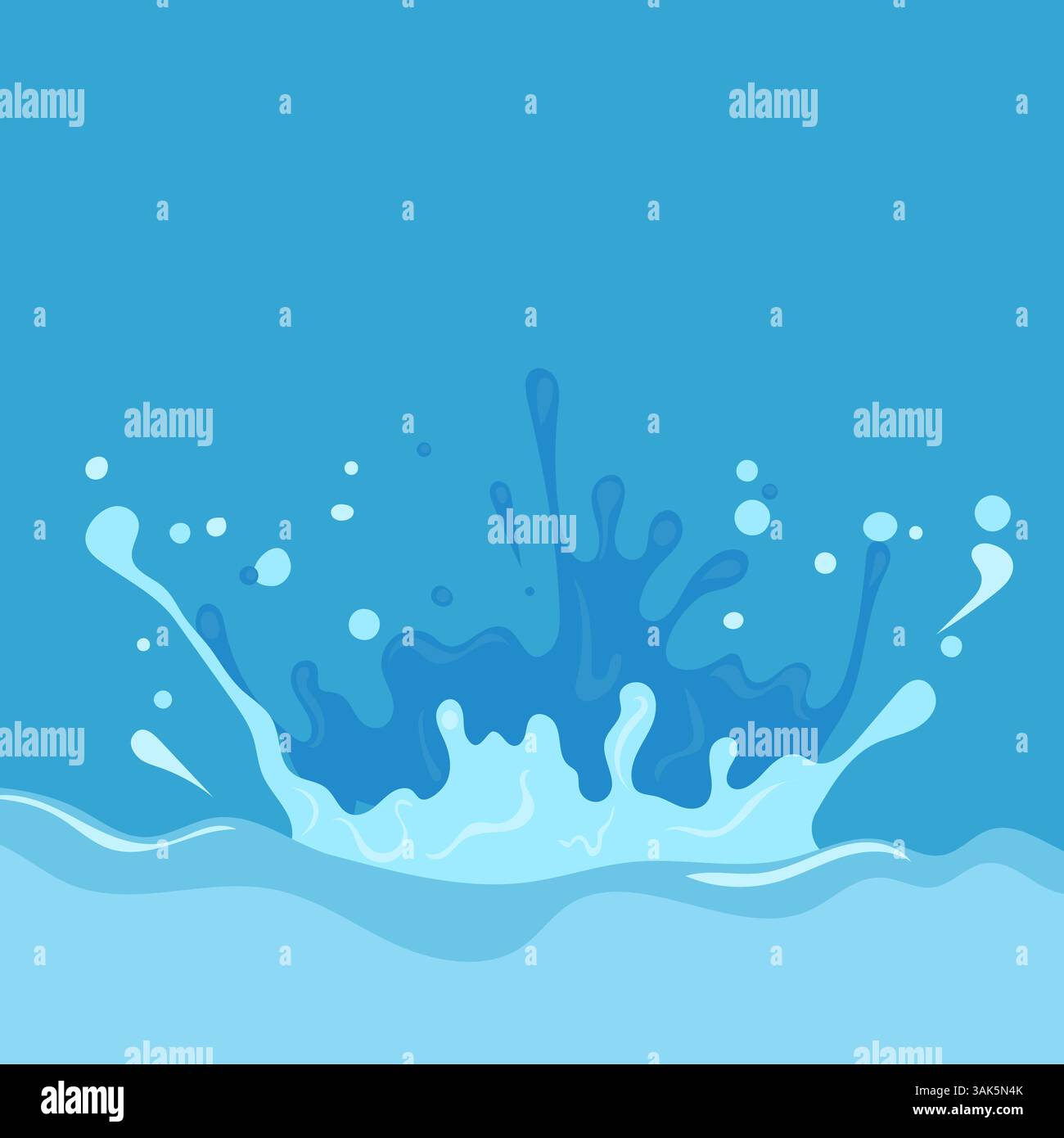 Illustration of water splash vector Stock Vector Image & Art - Alamy