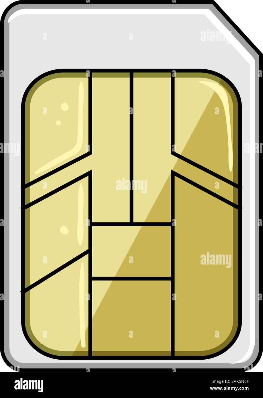 carrier sim card cartoon vector illustration Stock Vector Image & Art ...
