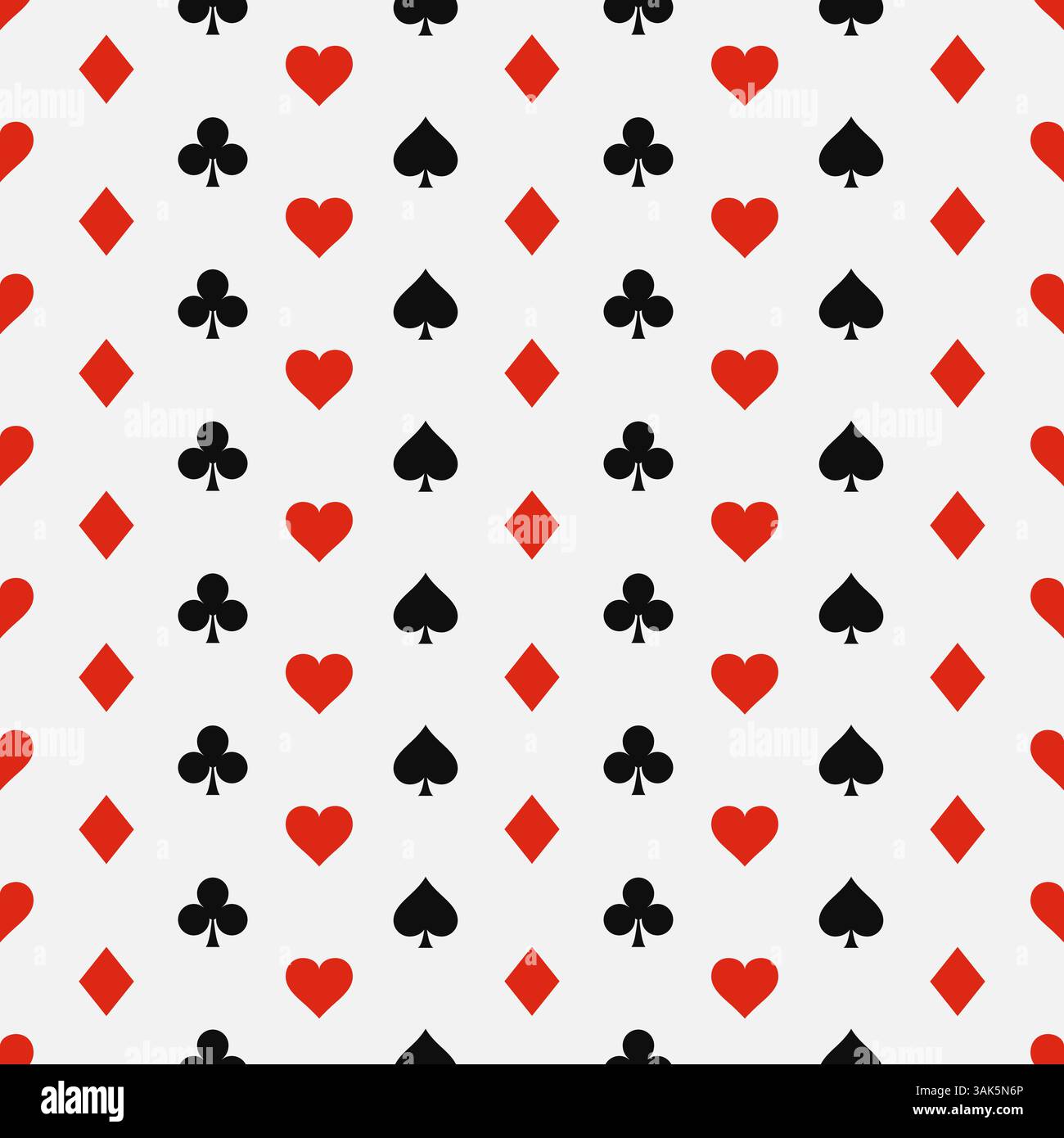 Seamless pattern spades clubs Stock Vector Images - Alamy
