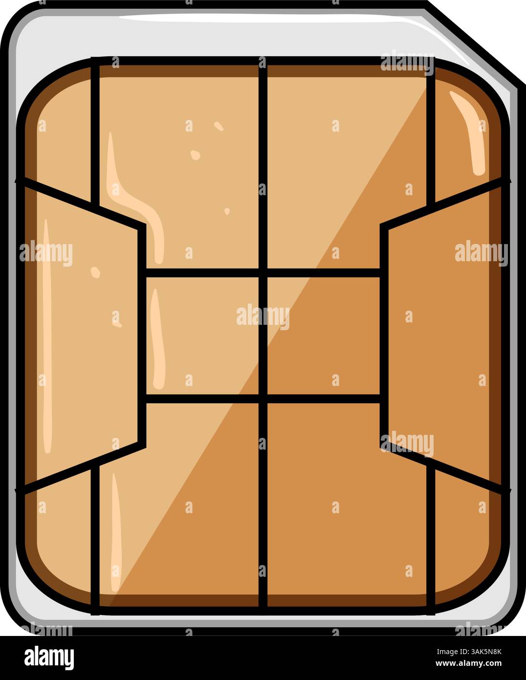 activation sim card cartoon vector illustration Stock Vector Image ...