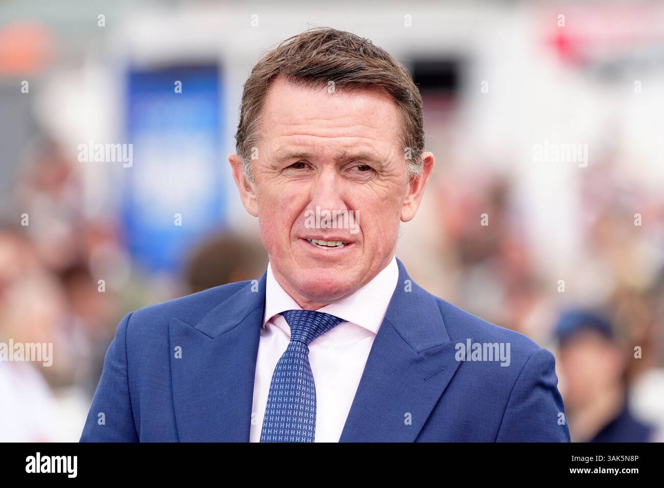 Sir Tony McCoy on day two of the Coral Scottish Grand National Festival 2025 at Ayr Racecourse ...