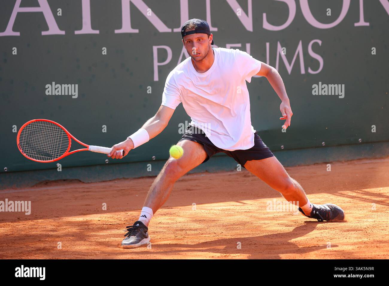 Monza, Italy. 12th Apr, 2025. Federico Arnaboldi during 2025 Monza ATP ...
