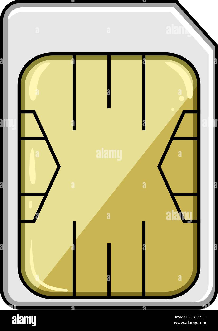 data sim card cartoon vector illustration Stock Vector Image & Art - Alamy