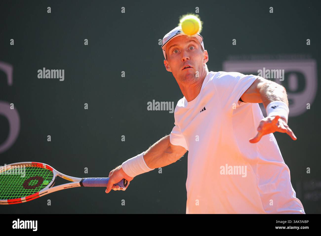 Monza, Italy. 12th Apr, 2025. Jan Choinski during 2025 Monza ATP ...