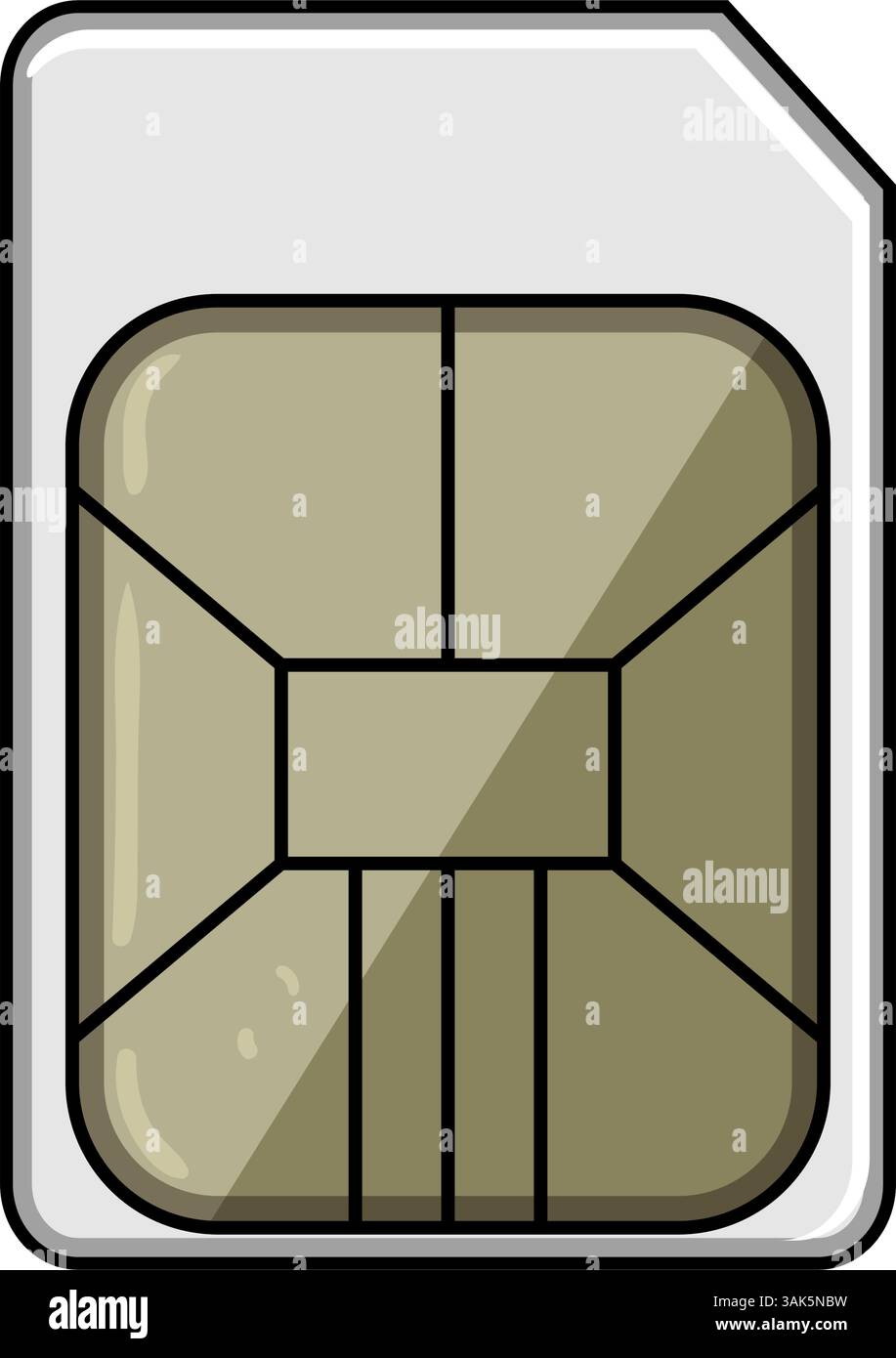 prepaid sim card cartoon vector illustration Stock Vector Image & Art ...