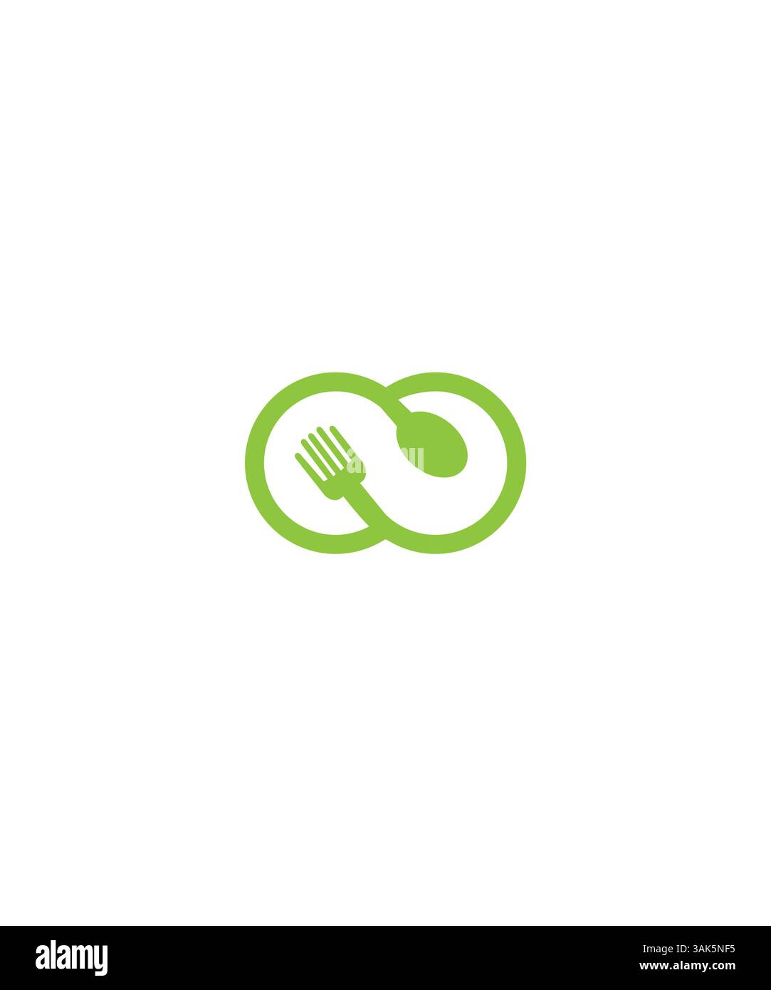 Infinity fork, spoon restaurant food logo design, Fork and spoon ...