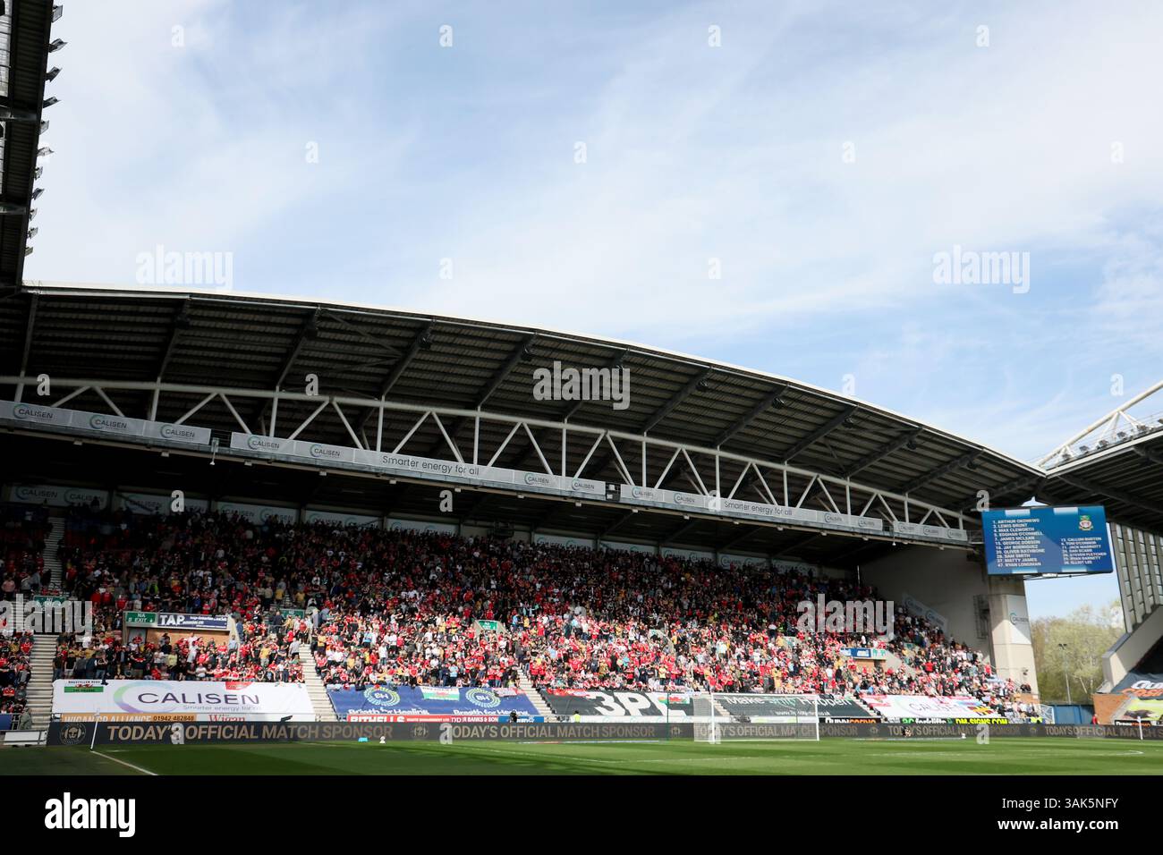 A general view of fans filling the stands at The Brick Community ...